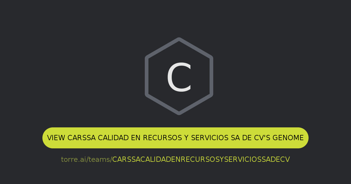 CARSSA CALIDAD EN RECURSOS Y SERVICIOS SA DE CV | Torre