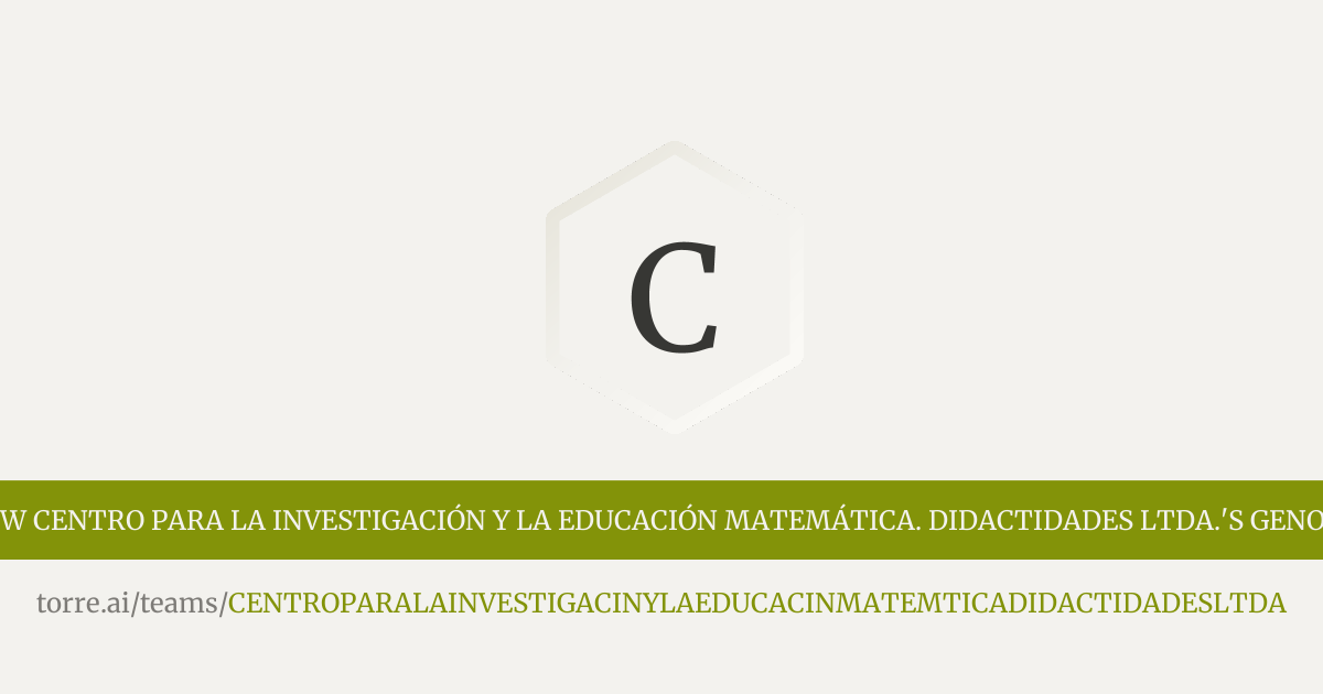 CENTRO PARA LA INVESTIGACIÓN Y LA EDUCACIÓN MATEMÁTICA. DIDACTIDADES ...