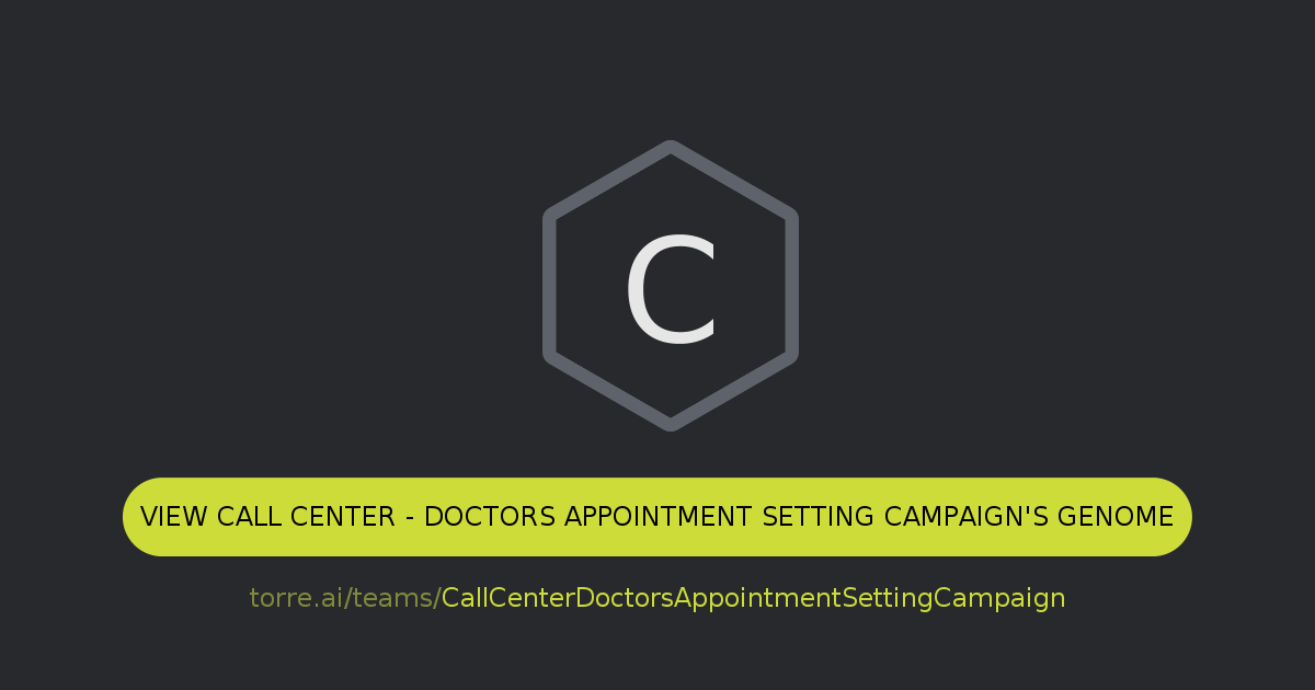 Call Center - Doctors Appointment Setting Campaign | Torre