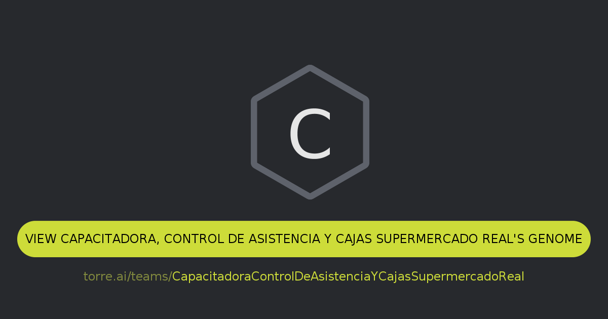Capacitadora, Control de Asistencia y Cajas Supermercado Real | Torre