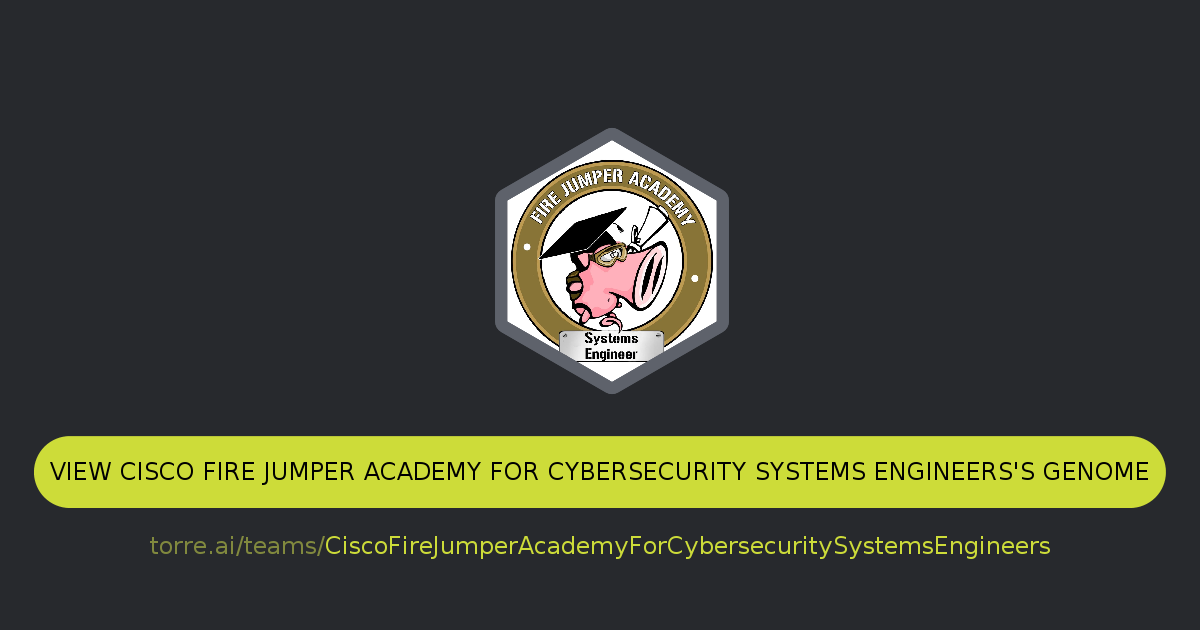 Cisco Fire Jumper Academy for Cybersecurity Systems Engineers | Torre
