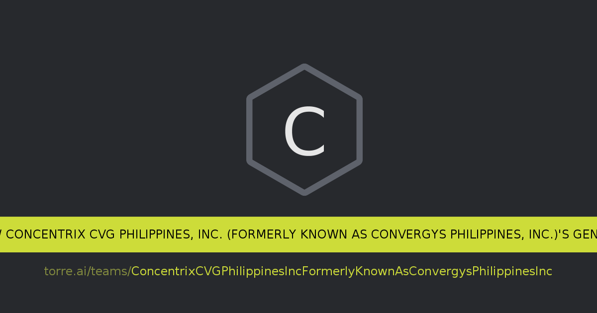 Concentrix CVG Philippines, Inc. (formerly known as Convergys ...