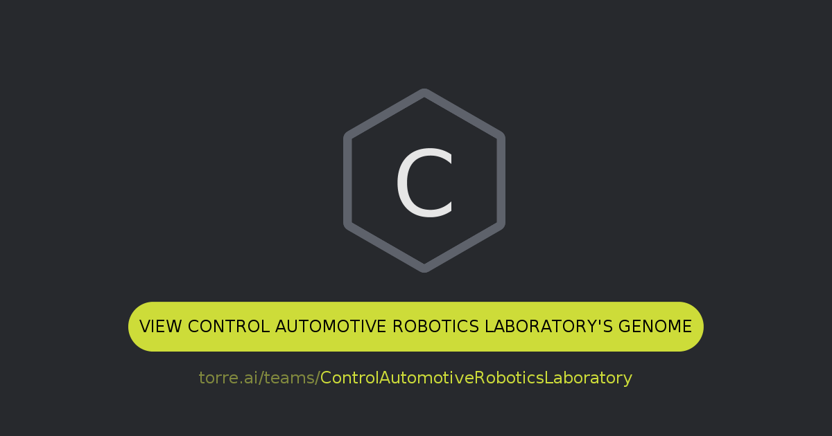 Control Automotive Robotics Laboratory | Torre