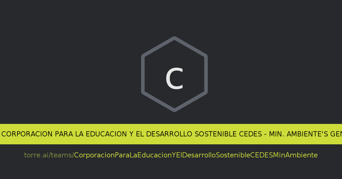 corporacion para la educacion y el desarrollo sostenible CEDES - Min ...