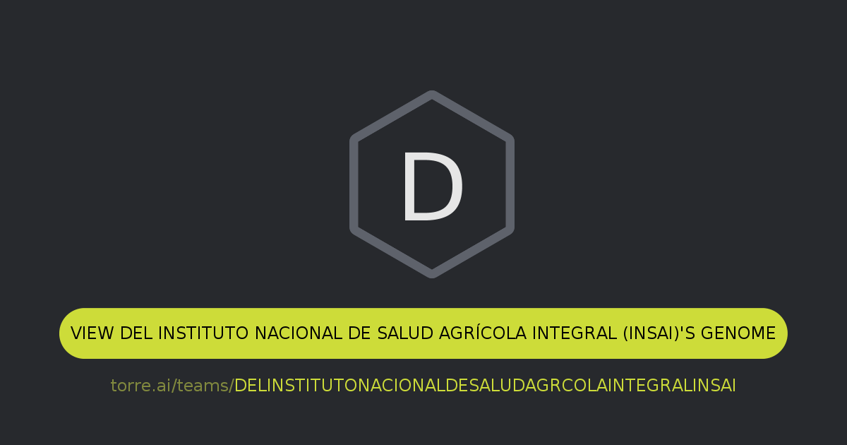 DEL INSTITUTO NACIONAL DE SALUD AGRÍCOLA INTEGRAL (INSAI) | Torre