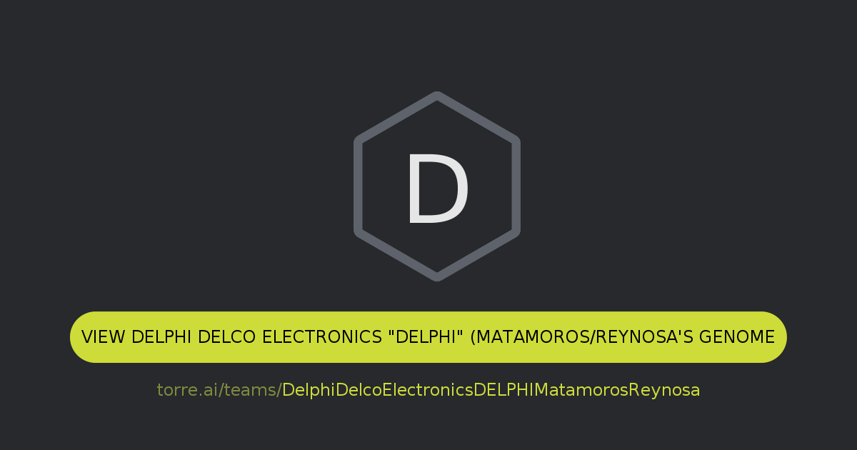 Delphi Delco Electronics "DELPHI" (Matamoros/Reynosa | Torre