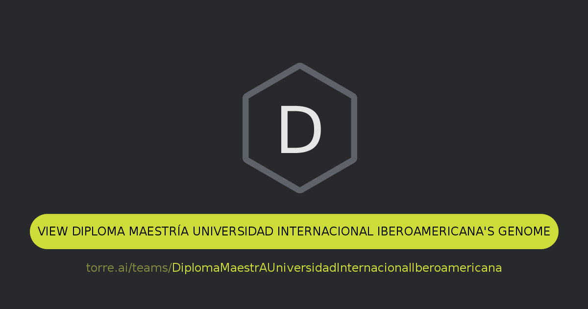 Diploma maestría Universidad Internacional Iberoamericana | Torre
