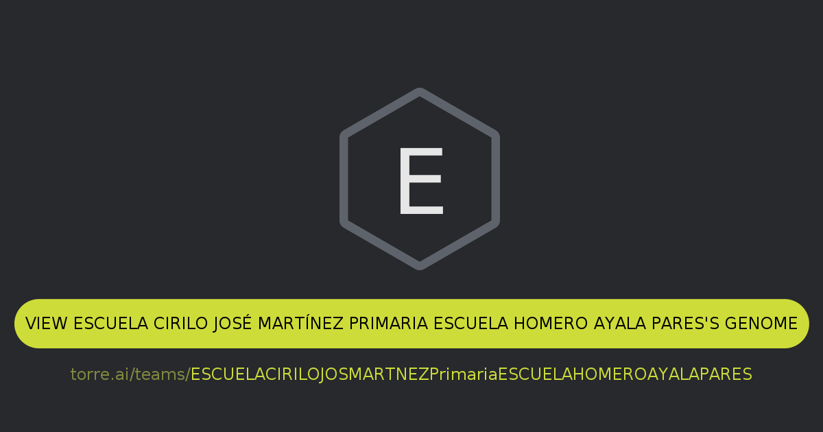 ESCUELA CIRILO JOSÉ MARTÍNEZ Primaria ESCUELA HOMERO AYALA PARES | Torre