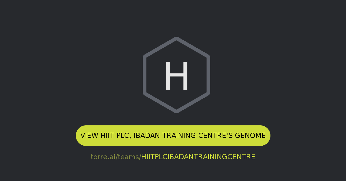 HIIT PLC, IBADAN TRAINING CENTRE | Torre