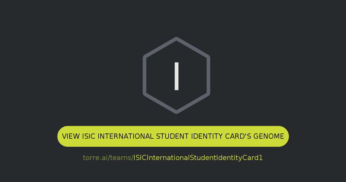 ISIC International Student Identity Card | Torre