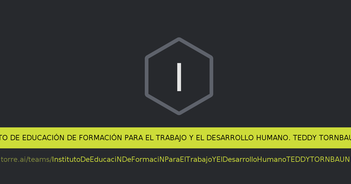 Instituto de Educación de Formación para el Trabajo y el Desarrollo ...