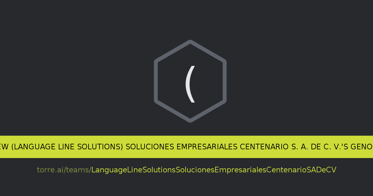 (Language Line Solutions) Soluciones empresariales centenario S. A. de ...