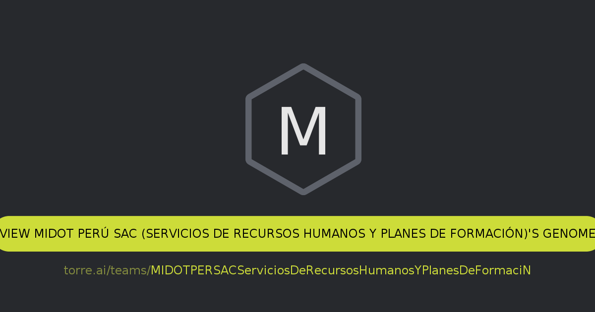 MIDOT PERÚ SAC (Servicios de Recursos Humanos y planes de formación ...