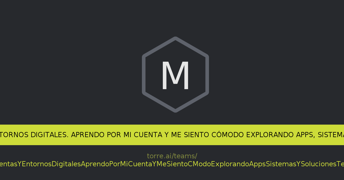 Me adapto rápidamente a nuevas plataformas, herramientas y entornos ...