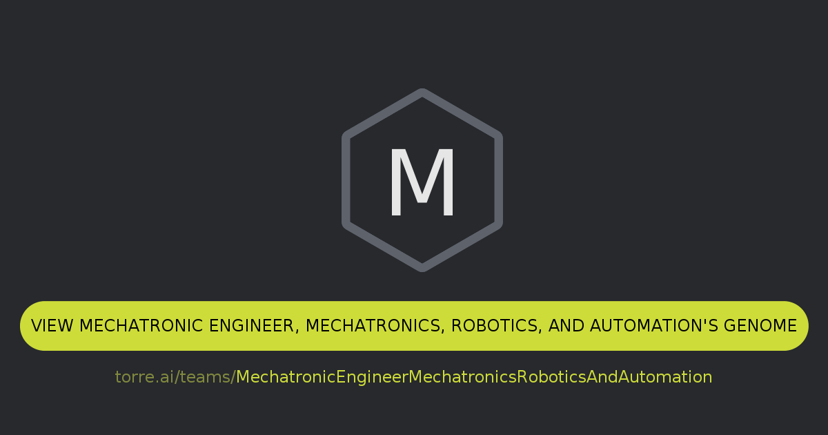 Mechatronic Engineer, Mechatronics, Robotics, and Automation | Torre