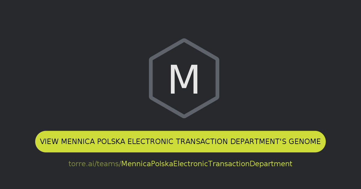 Mennica Polska electronic transaction department | Torre
