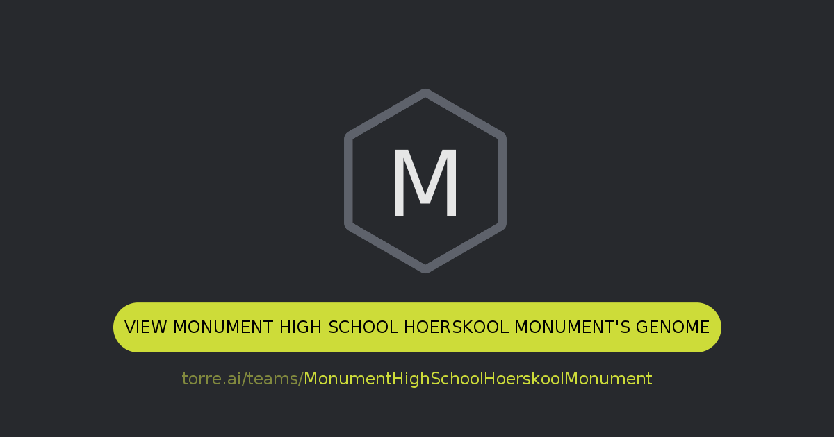 Monument High School Hoerskool Monument | Torre