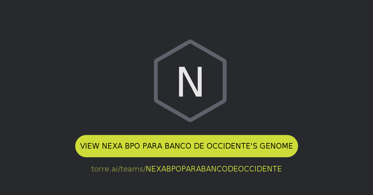 NEXA BPO PARA BANCO DE OCCIDENTE | Torre