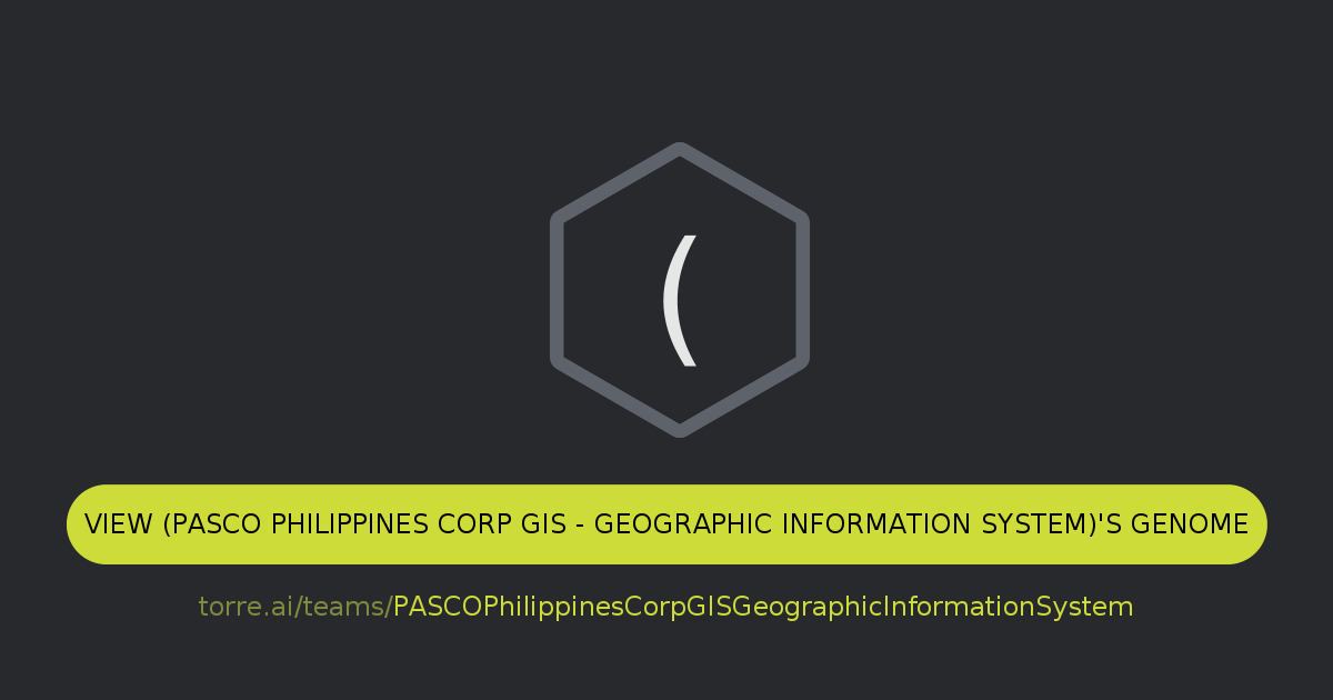 (PASCO Philippines Corp GIS - Geographic Information System) | Torre