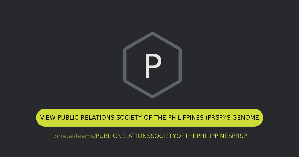 PUBLIC RELATIONS SOCIETY OF THE PHILIPPINES (PRSP) | Torre