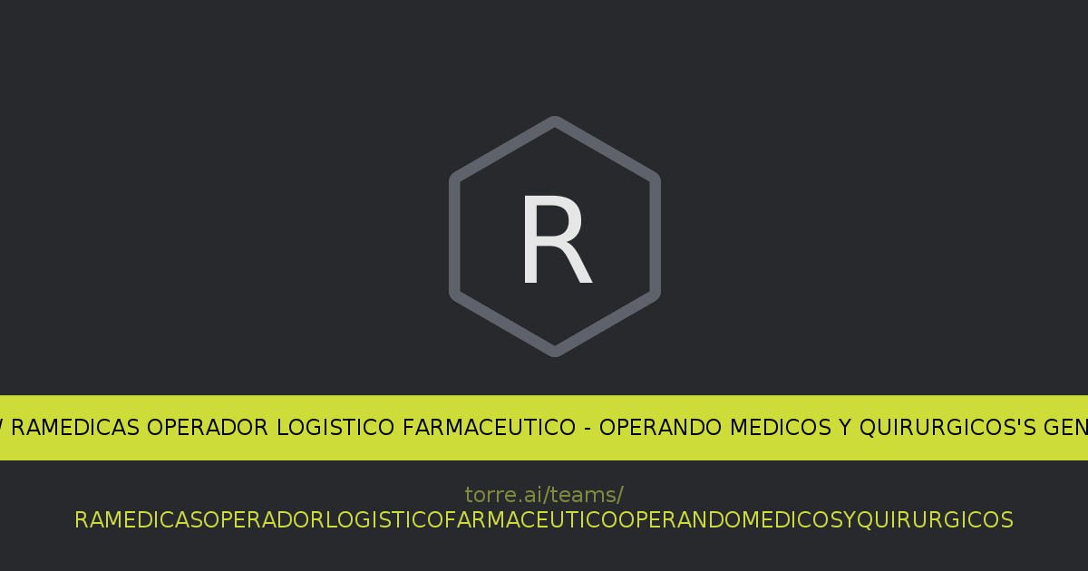 RAMEDICAS OPERADOR LOGISTICO FARMACEUTICO - OPERANDO MEDICOS Y ...