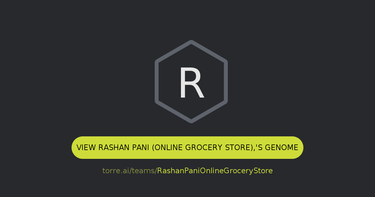 Rashan Pani (Online Grocery Store), | Torre