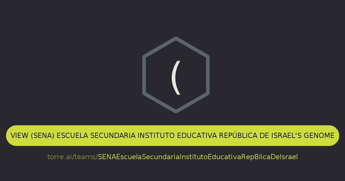 (SENA) Escuela Secundaria instituto Educativa República de Israel | Torre