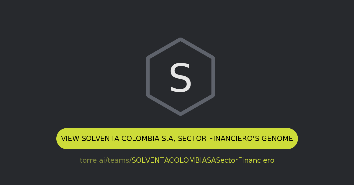 SOLVENTA COLOMBIA S.A, Sector Financiero | Torre