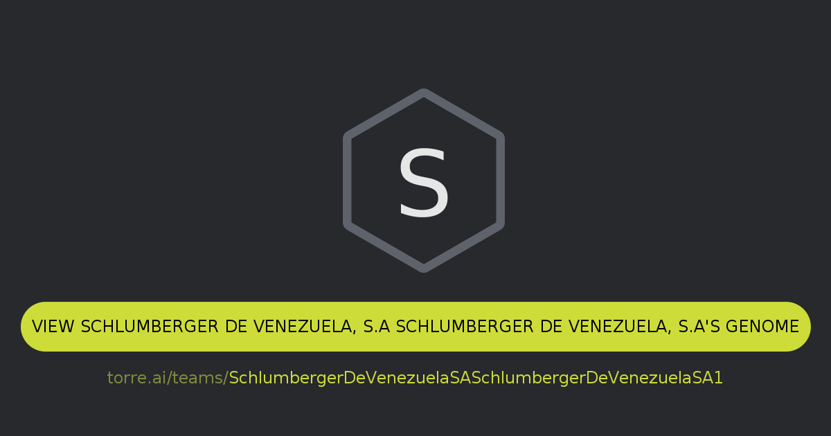 Schlumberger de Venezuela, S.A Schlumberger de Venezuela, S.A | Torre