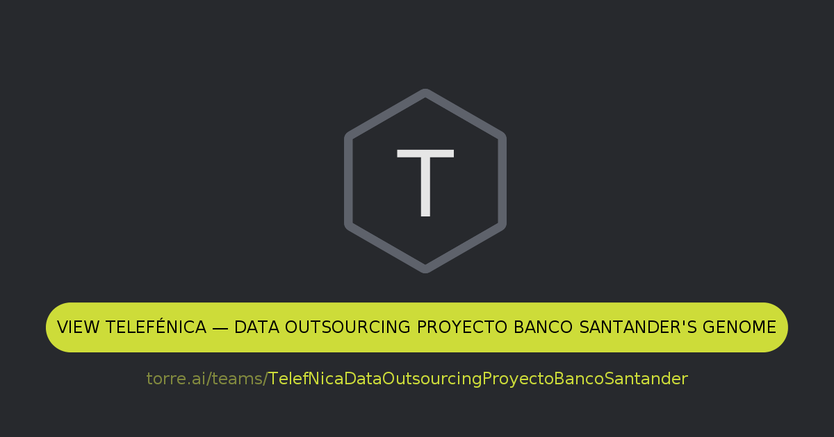 Telefénica — Data Outsourcing Proyecto Banco Santander | Torre
