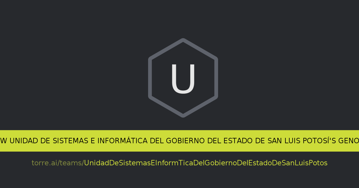 Unidad de Sistemas e Informática del Gobierno del Estado de San Luis ...