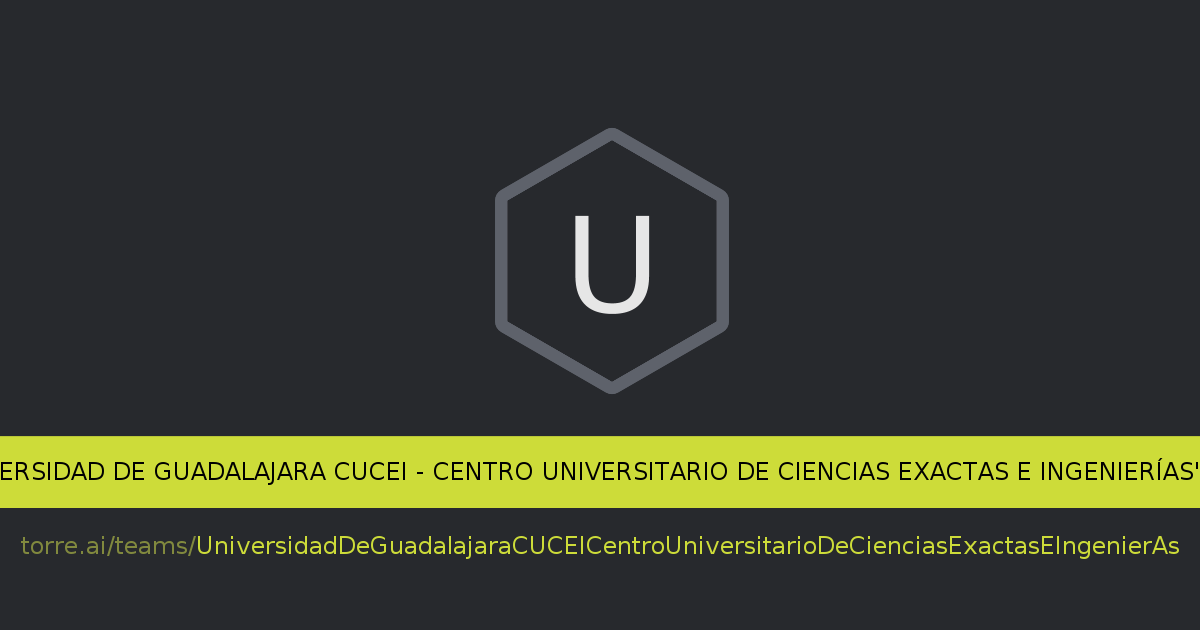 Universidad de Guadalajara CUCEI - Centro Universitario de Ciencias ...