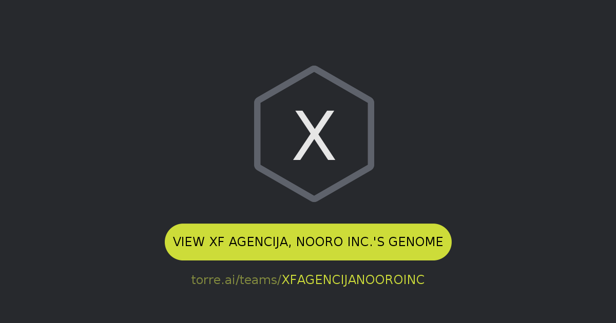 XF AGENCIJA, NOORO INC. | Torre