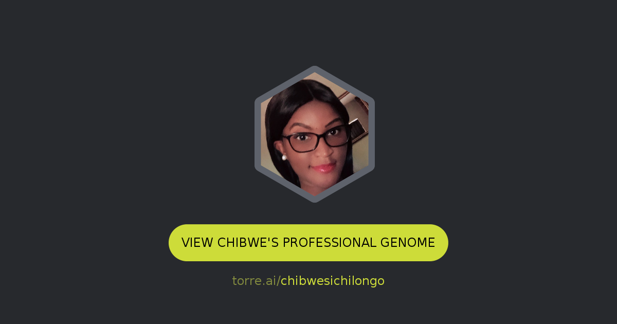 Chibwe Sichilongo Economist, Consultant and Project Manager | Torre.ai