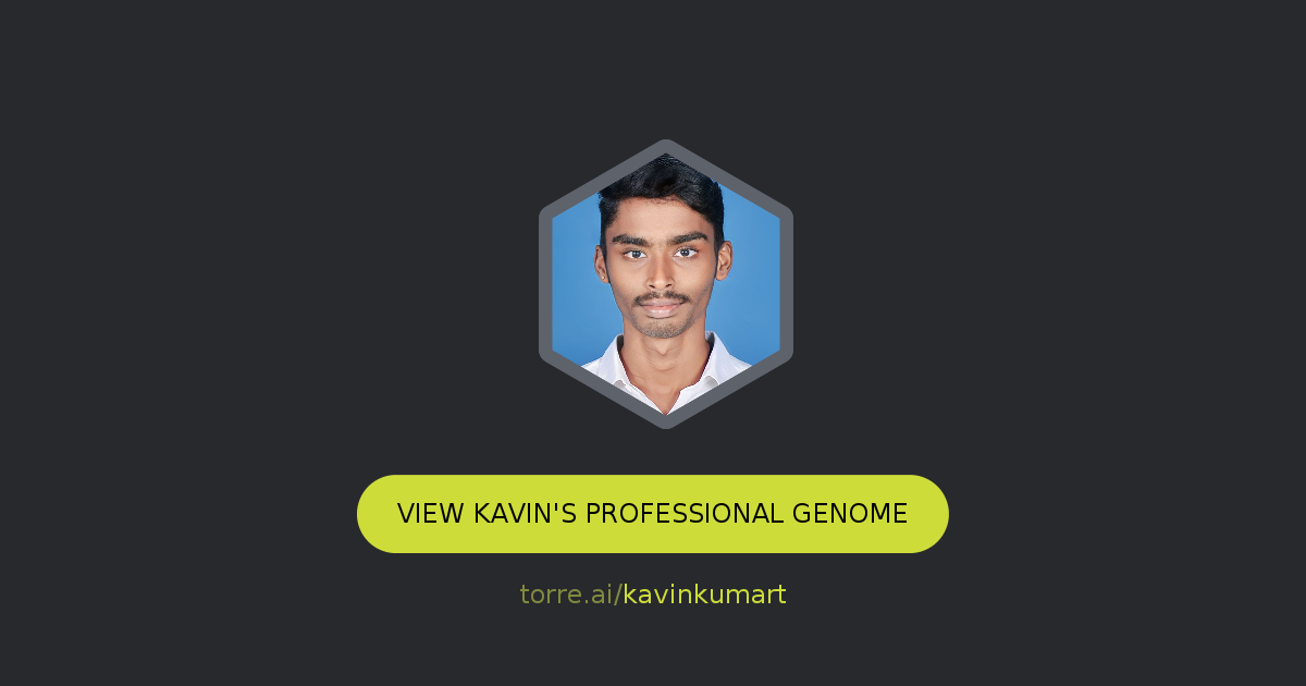 KAVIN KUMAR T | Torre