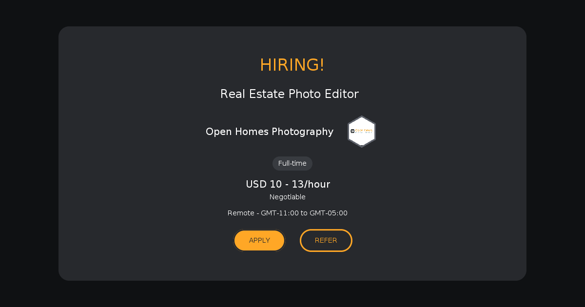 Real Estate Photo Editor at Open Homes Photography | Torre