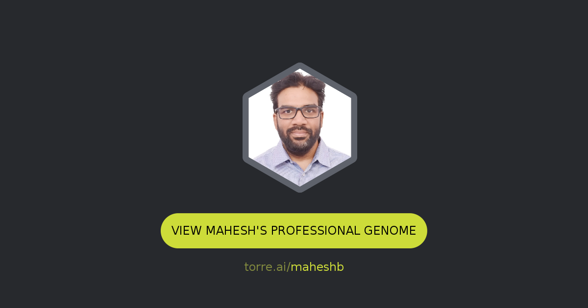 Mahesh B | Torre