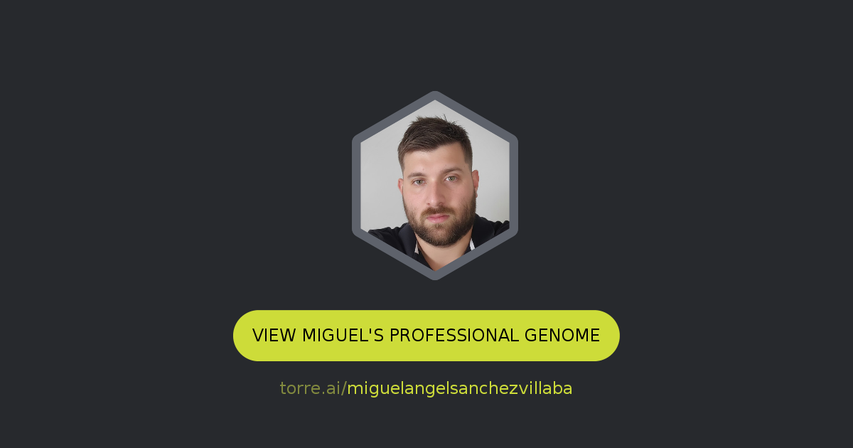 MIGUEL ANGEL SANCHEZ VILLABA Software Architect / Full Stack Developer ...
