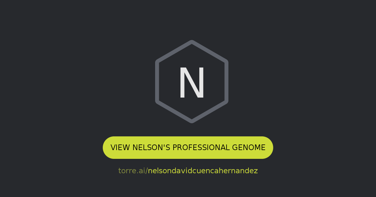 Nelson David Cuenca Hernandez Administrador de Empresas | Torre.ai