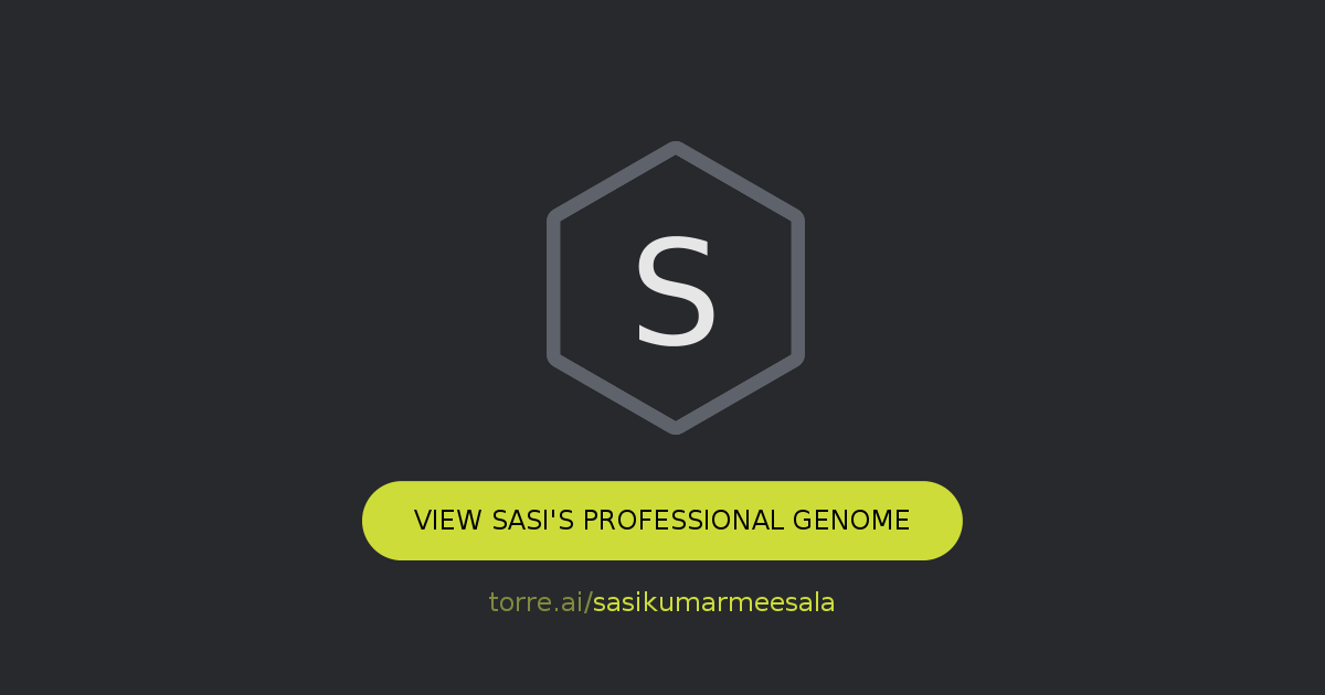 Sasi Kumar Meesala | Torre