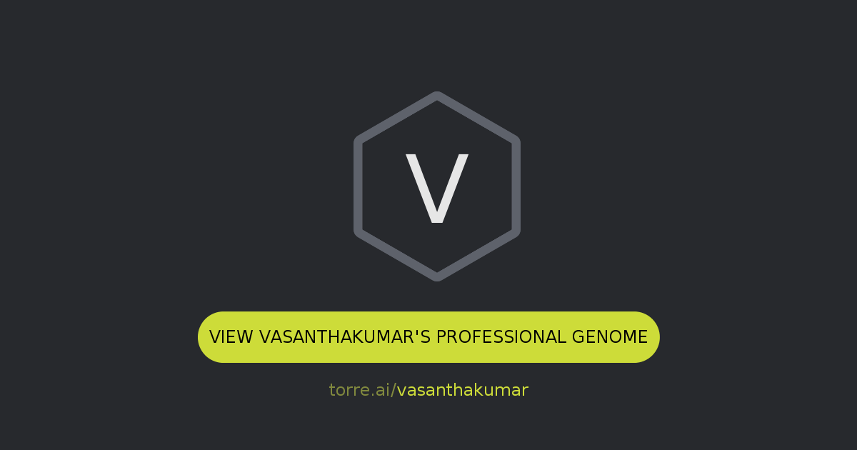 Vasanthakumar | Torre